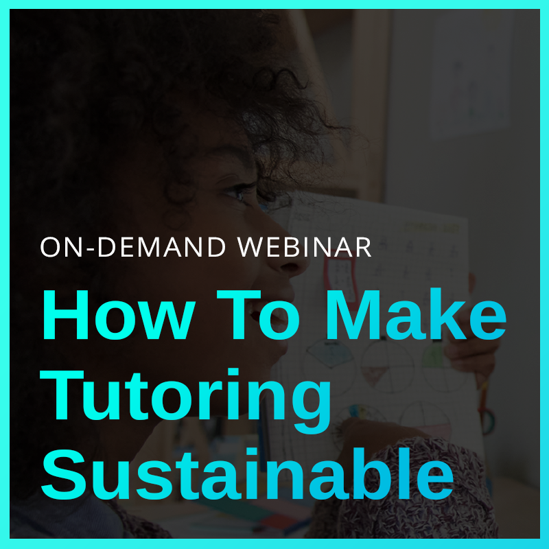 How to Make Tutoring Sustainable | Carnegie Learning
