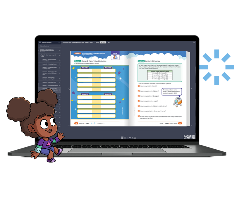 Explore ClearMath Elementary | Carnegie Learning